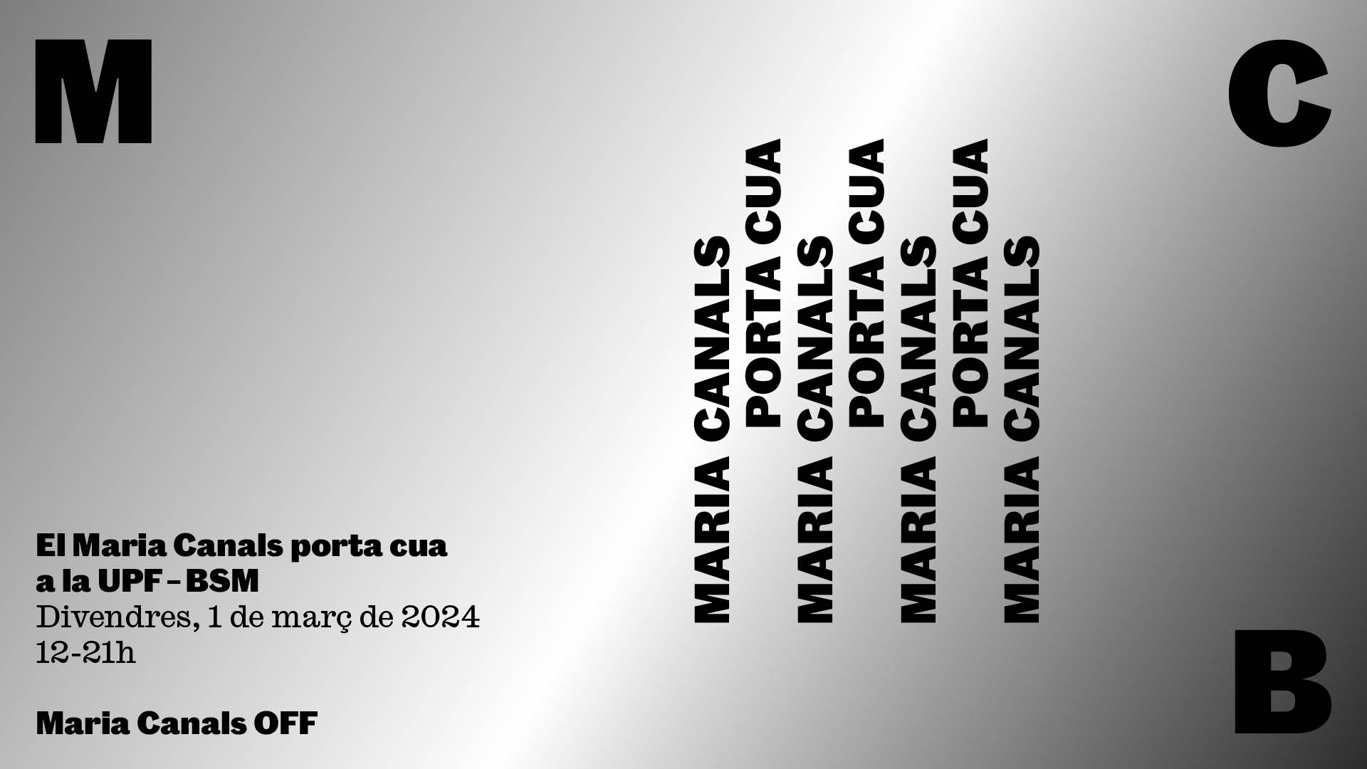 El Maria Canals porta cua! | UPF-BSM